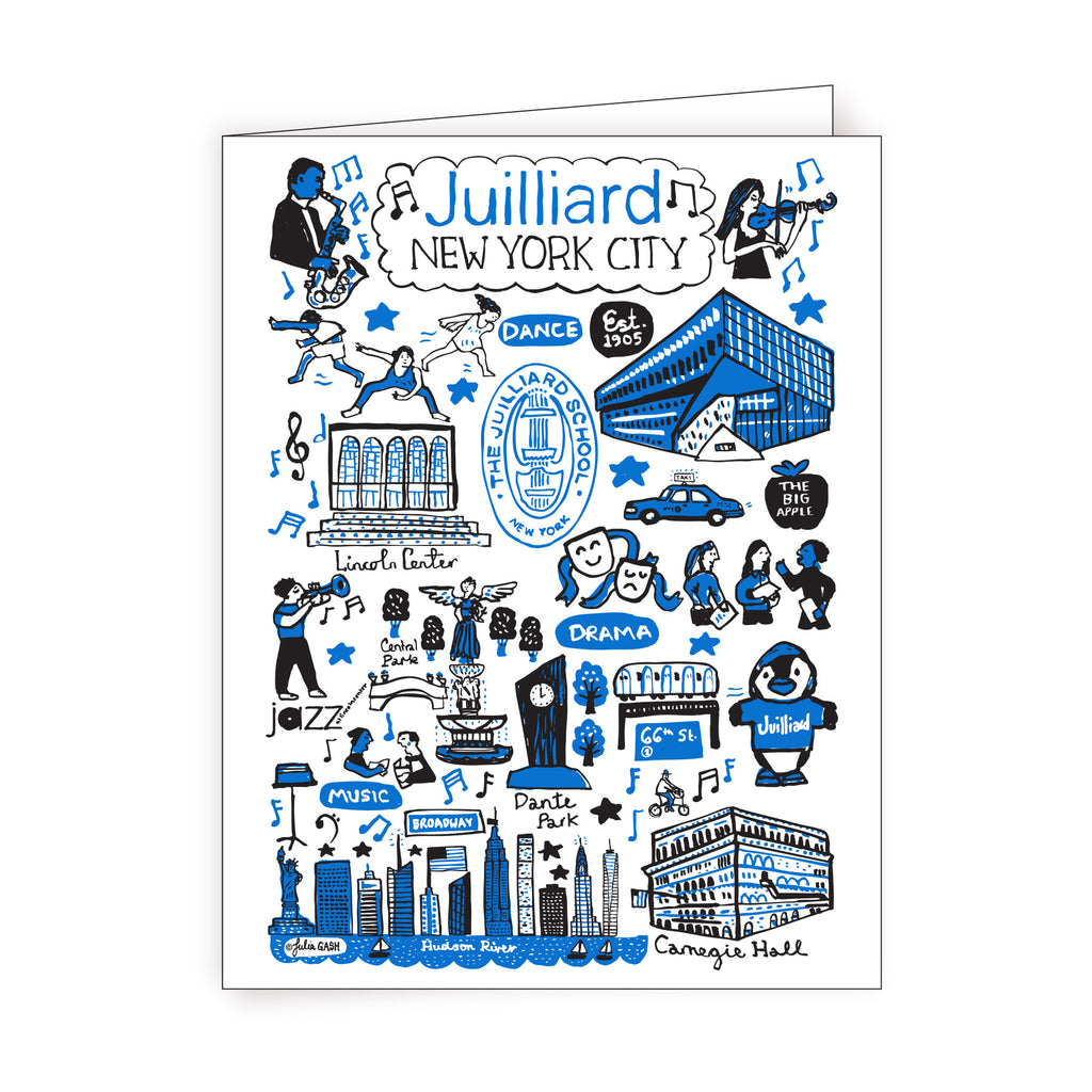 Notecards: Julia Gash Juilliard Art (10 pk) | Juilliard Store
