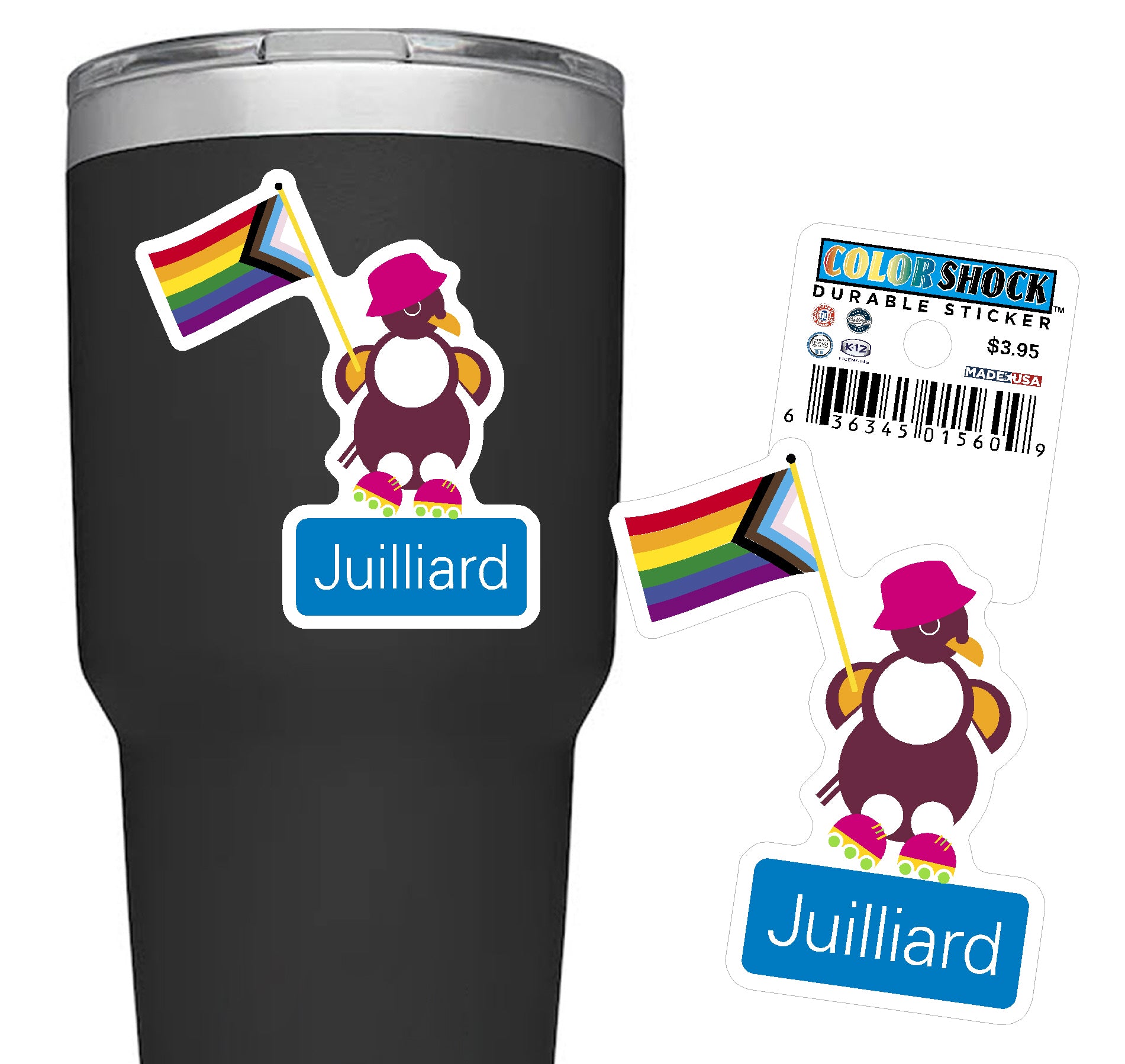 Decal: Juilliard | Pride Penguin