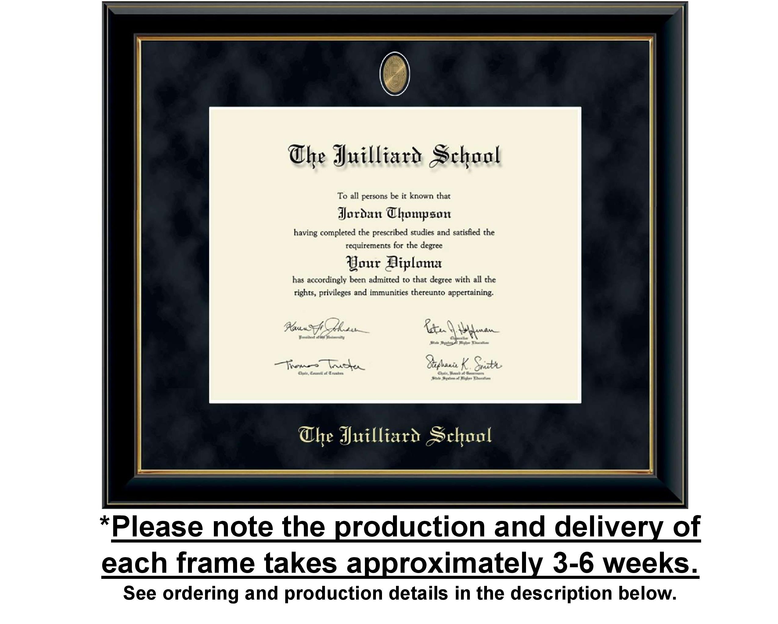 Diploma Frame: Juilliard Masterpiece Onyx Gold Black Suede (431695 ...