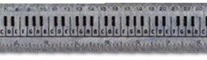 001-220642 Clear and Black Keyboard Ruler