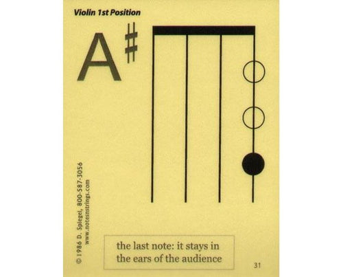 Violin Flash Cards - 32 Flashcard Set | Juilliard Store
